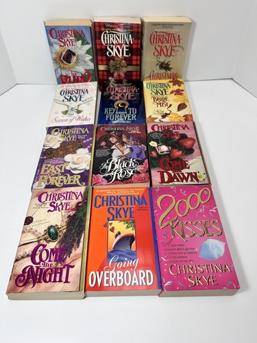 Lot of 12 Christina Skye Romance Novels Paperbacks National Best Seller ...