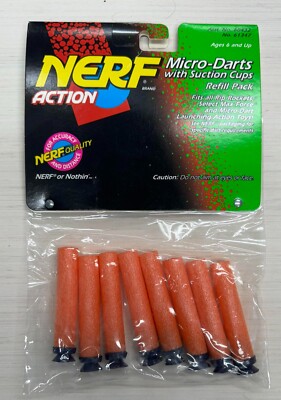 Nerf Micro-Darts with Suction Cups 1996 Unopened pack of 8 | eBay