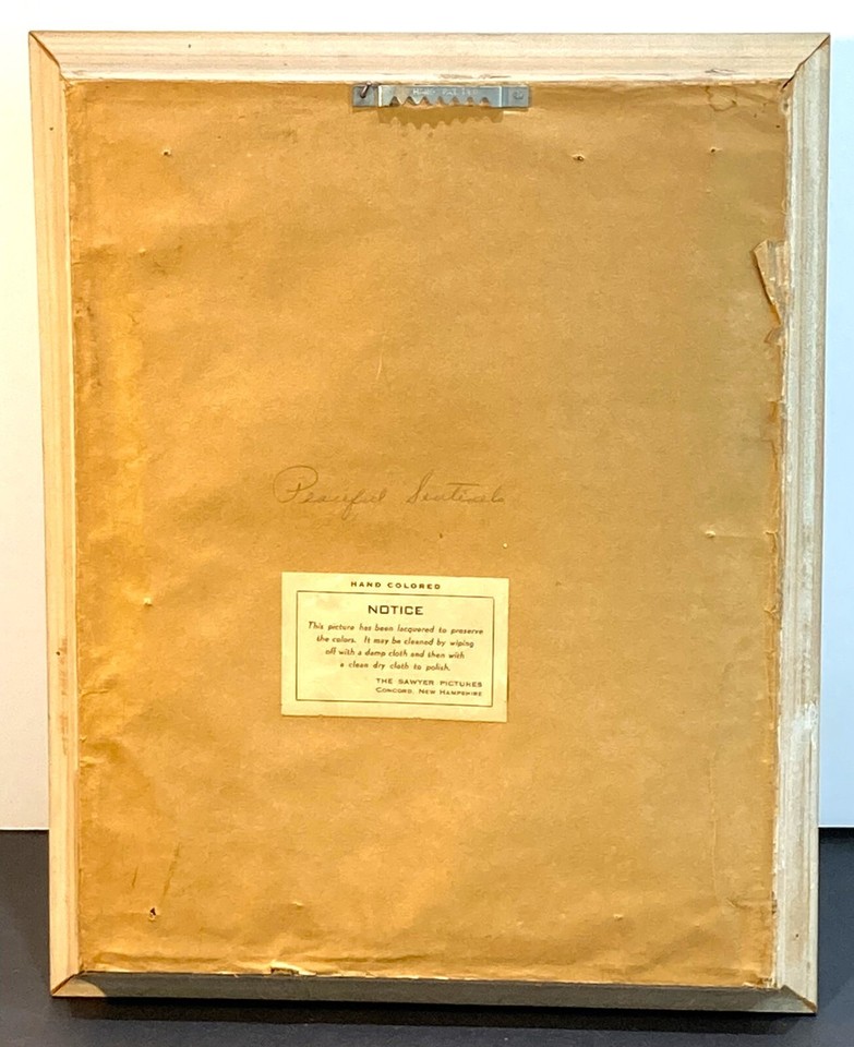 Vintage Sawyer Hand-Tinted Print, "Peaceful Sentinels", (NH Birches) | eBay