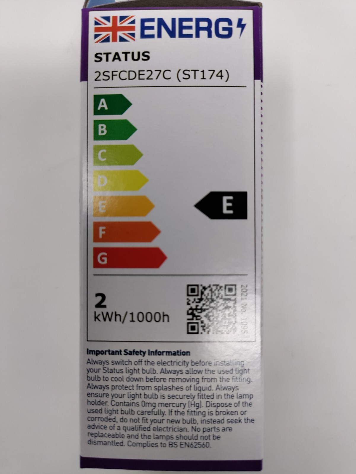 2w LED Candle Clear Filament Light Bulbs B22 BC E27 ES E14 SES Daylight ...