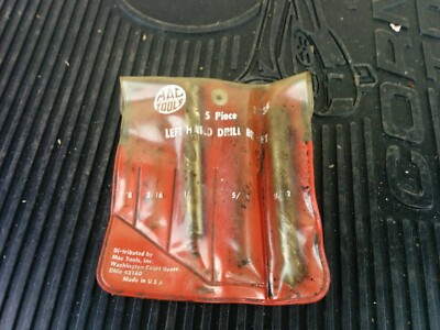 #aj072 Mac Tools Drill Bit Set 3233L Left Hand Pair Rare | eBay