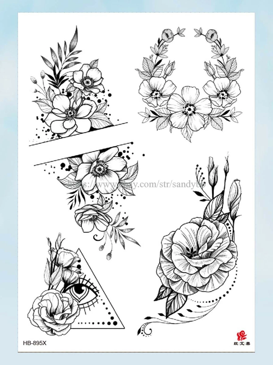 Bohemian Flower Tattoo