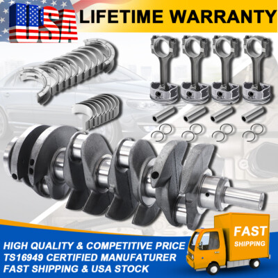 Crankshaft & Piston & Conrod & Main Rod Bearings For Chevy GMC Buick ...