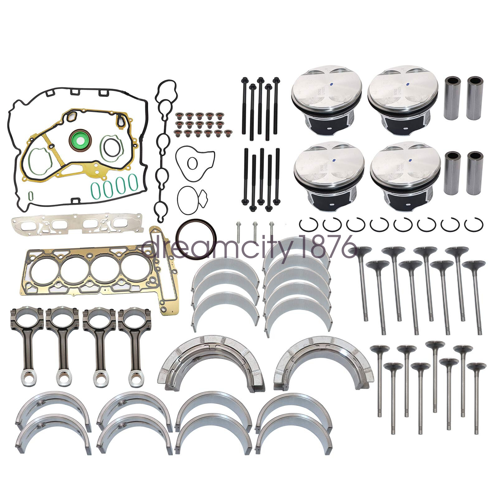 Engine Rebuild Overhaul Connecting Rod & Pistons Kit For Buick ...