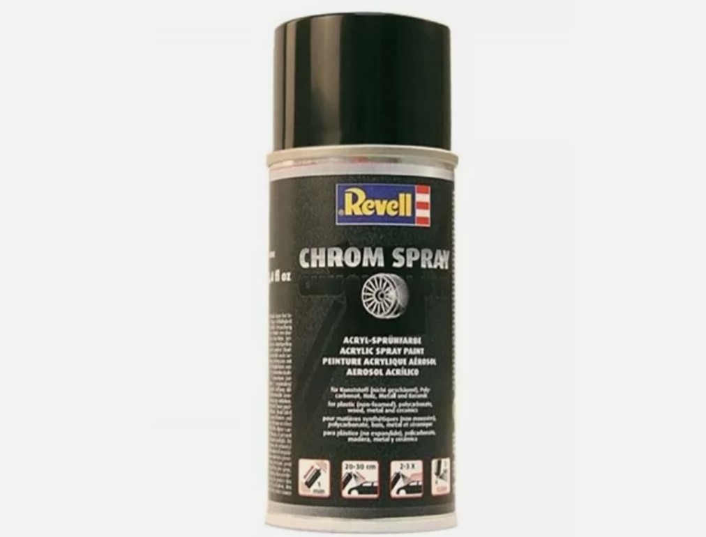 Revell 150ml Acrylic Chrome Spray Paint 39628 | eBay