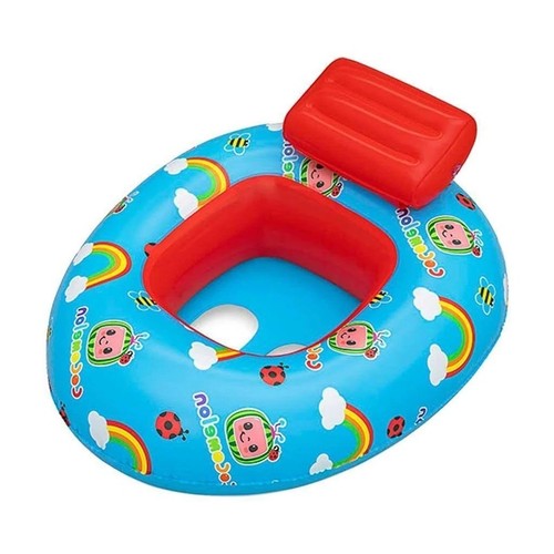 Cocomelon Swim Inflatable Baby Watercraft Raft Float Smooth Leg Holes ...