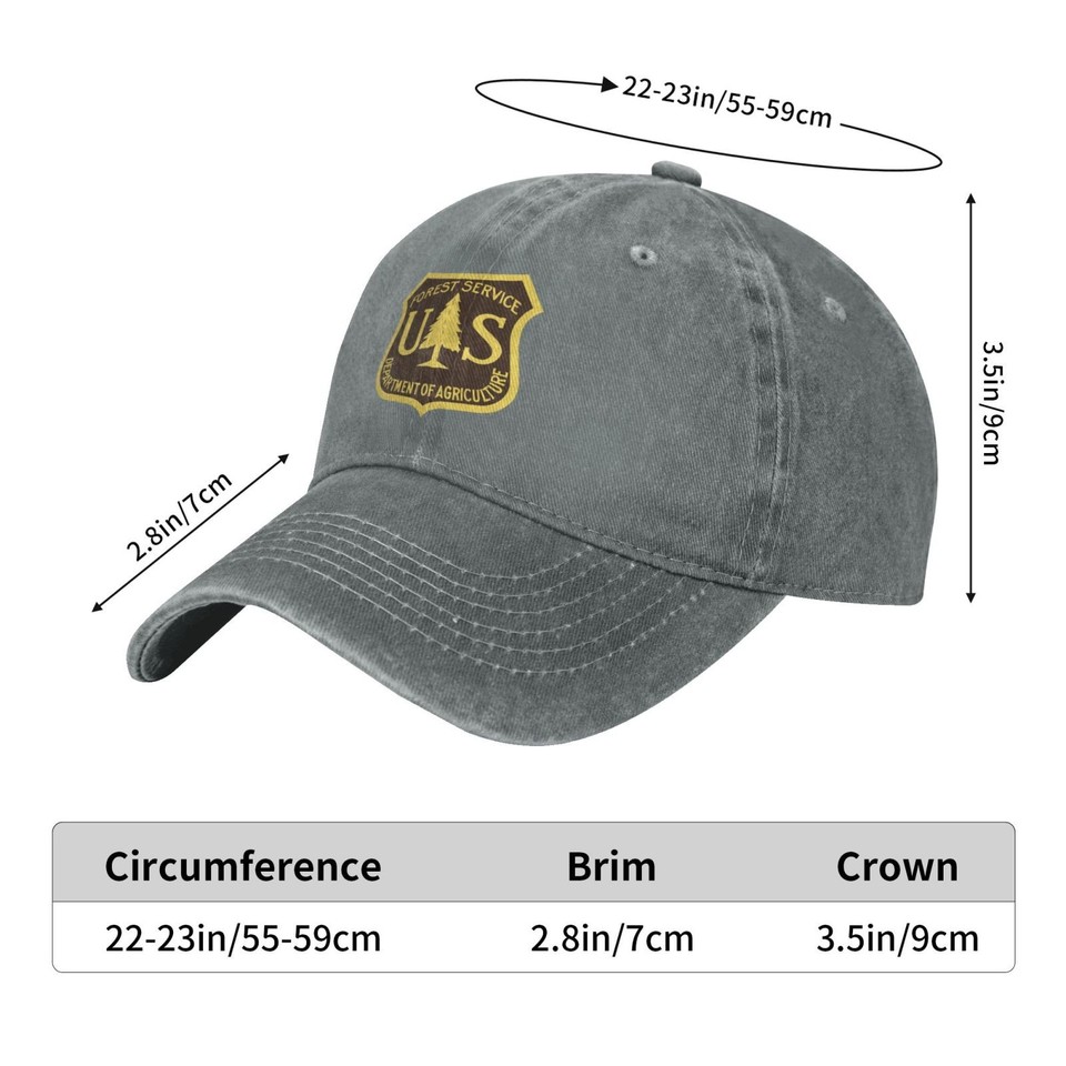 US Forest Service Printed Outdoor Baseball cap unisex Breathable ...