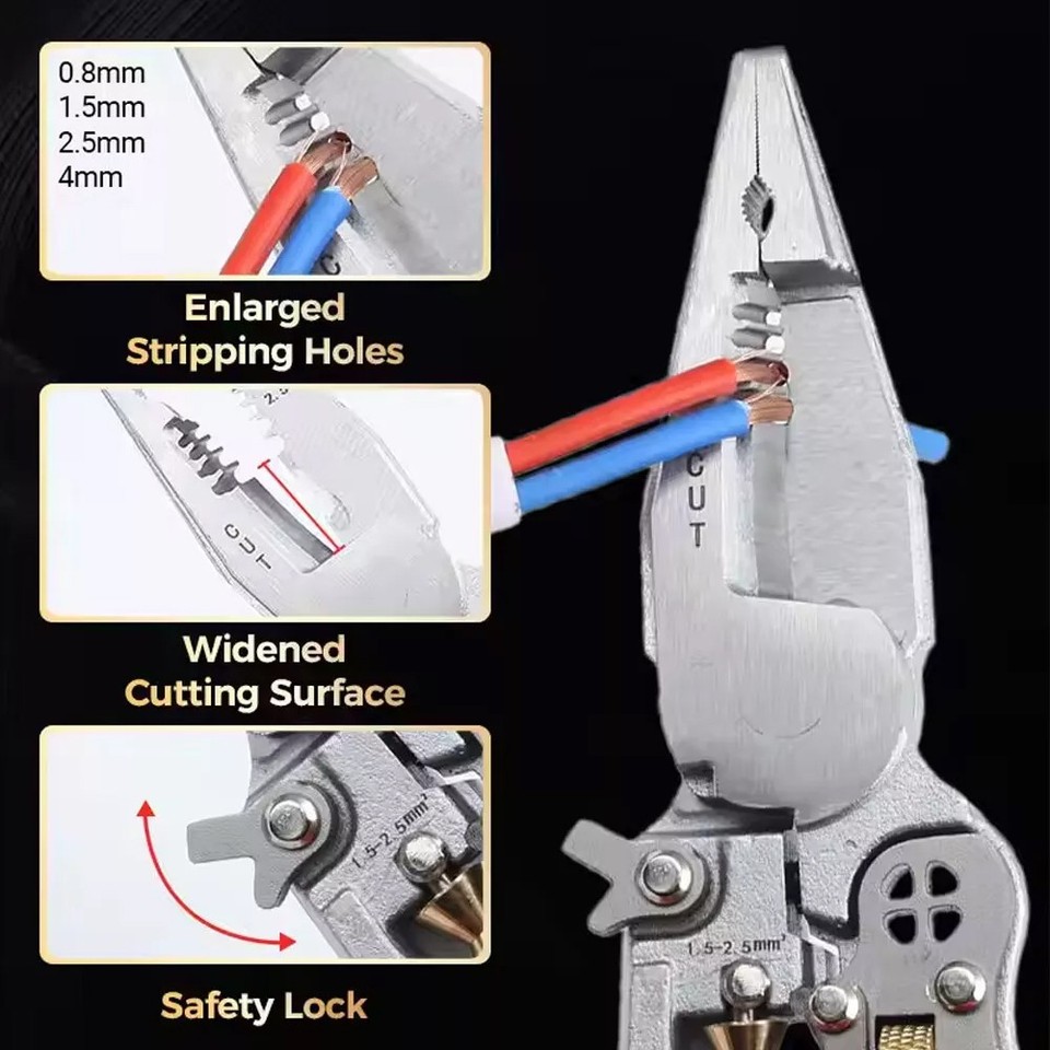 8 In 1 Wire Stripper Twister for Cutting and Pulling Wires, Cable ...