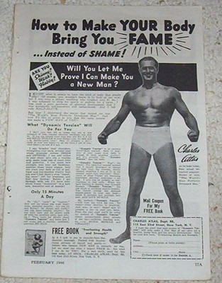 1946 print ad - CHARLES ATLAS bodybuilding muscles-Worlds Perfect ...