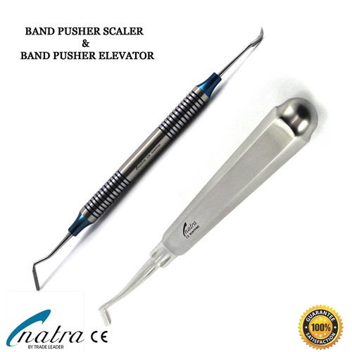 2 pcs Set Band Pusher Orthodontic Dental Probe Cement Placing cleaning ...