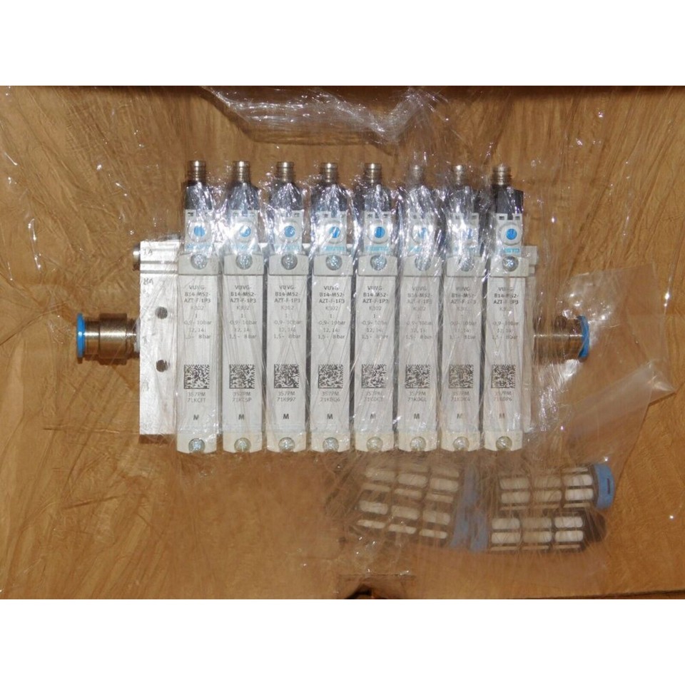 New Festo VTUG-14-SR8-B1T-Q10-U-G18S-4MTP4M Pneumatic Manifold Assembly ...