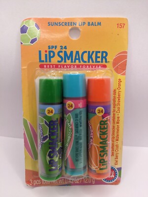 Bonne Bell Lip Smackers Kiwi Berry Crush, Strawberry Orange and ...