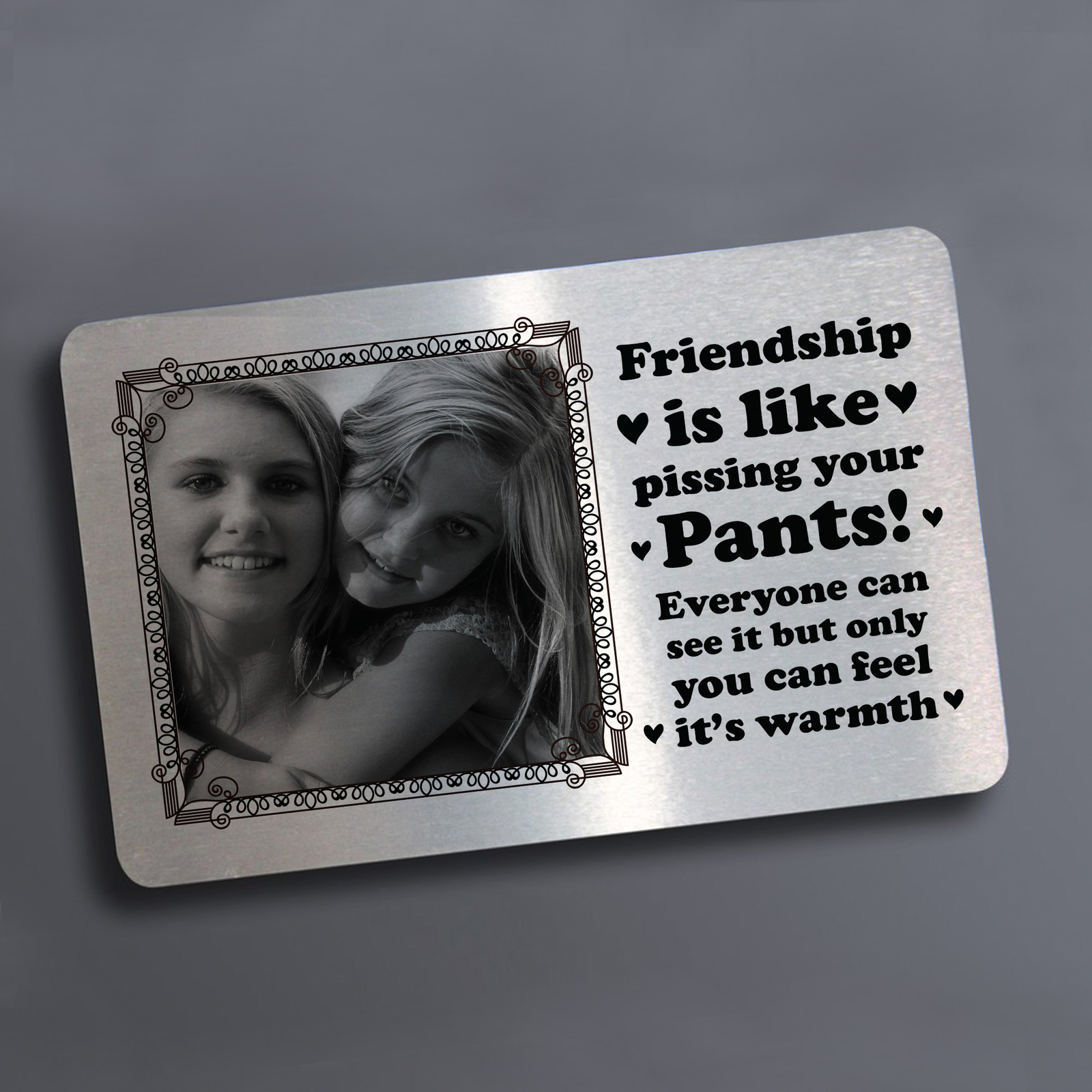 Personalised Friendship Gift Wallet Insert Friendship Gift For Women ...