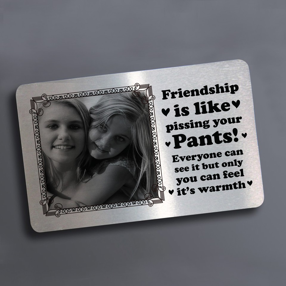Personalised Friendship Gift Wallet Insert Friendship Gift For Women ...