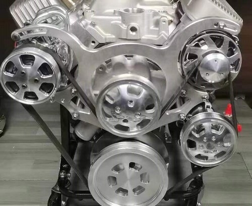 Big Block Chevy BBC 454 Billet Aluminum Serpentine Complete Engine Pulley Kit | eBay