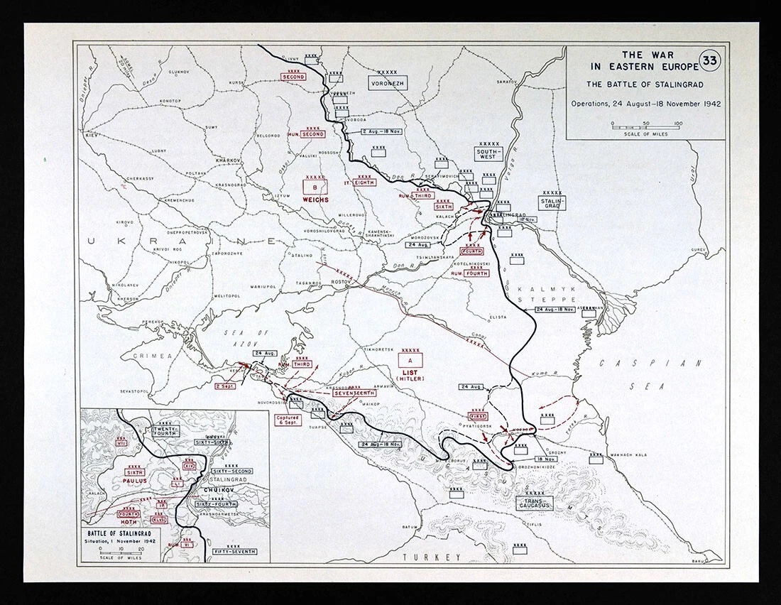 Stalingrad Russia Map
