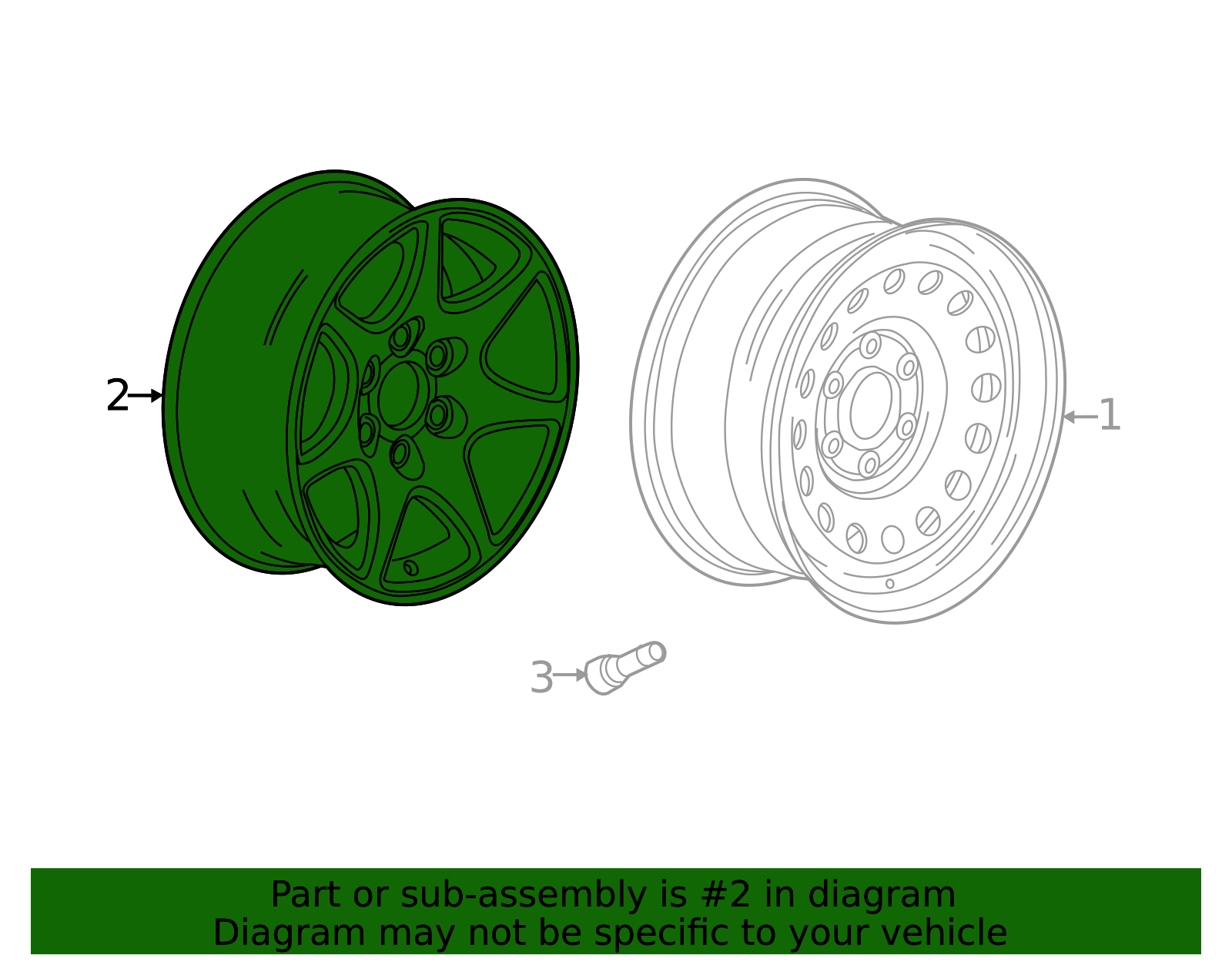 Genuine GM 22" Wheel 6 Split-spoke Polished Finish 84437265 for sale ...