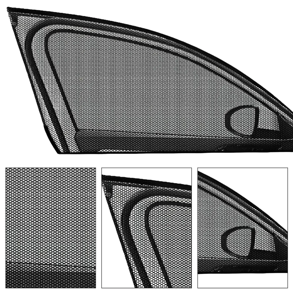 2 Pack Car Window Side Screen Sun Mesh Shade Cover Magnetic Sunshade ...