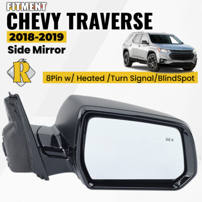 Side Mirror For 2018 2019 Chevrolet Traverse Right Passenger w/ Blind ...