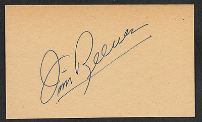 Jim Reeves Autograph Reprint On Old 3x5 Card Country Music | eBay