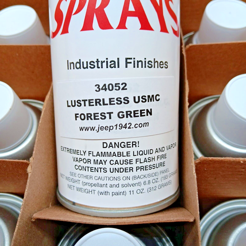 Gillespie Military Spray Paint 34052 Lusterless USMC Forest Green | US ...