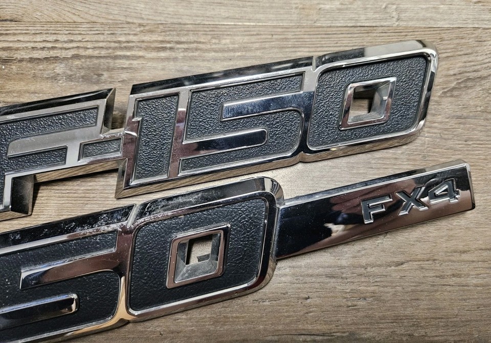 2009-2014 Ford F-150 FX4 Chrome Fender Emblems Left & Right OEM | eBay