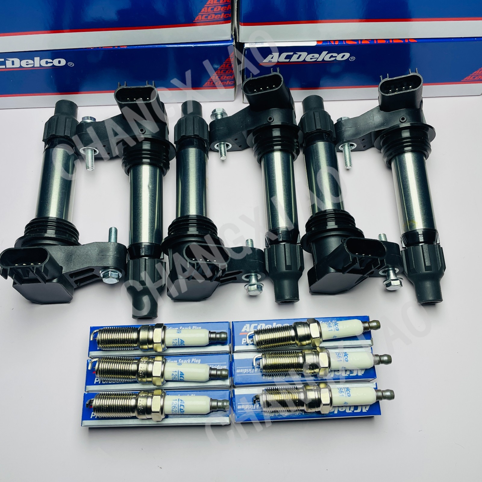6 Pack 12632479 D515C Ignition Coil & 41-109 Spark Plug For GMC ...