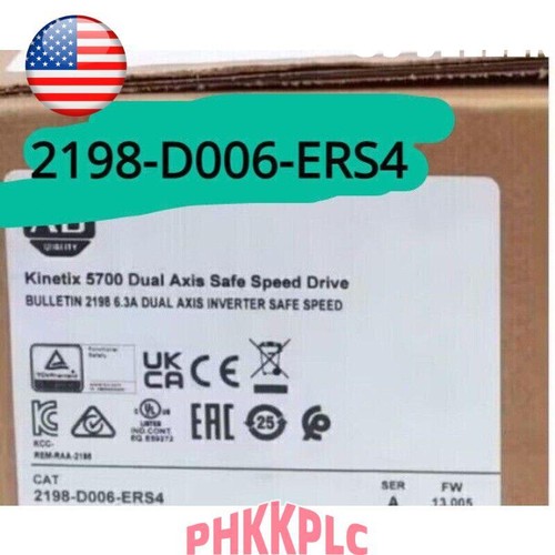 AB 2198-D006-ERS4 NEW Factory Sealed Kinetix 5700 Servo Drive US Free ...