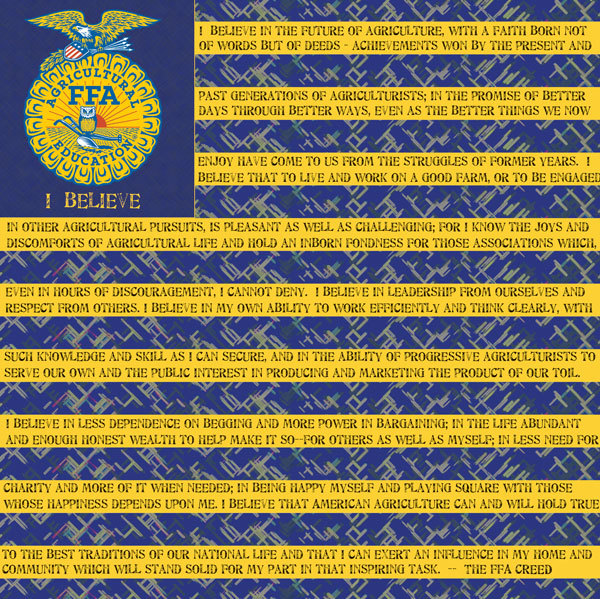 Future Farmers of America FFA Scrapbook Papers CHOOSE FROM 4 items | eBay