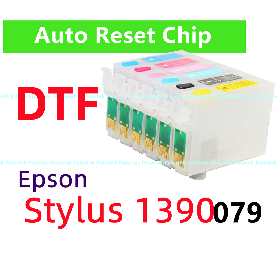 Refillable ink cartridge for Stylus 1400 1390 for DTF printing | eBay