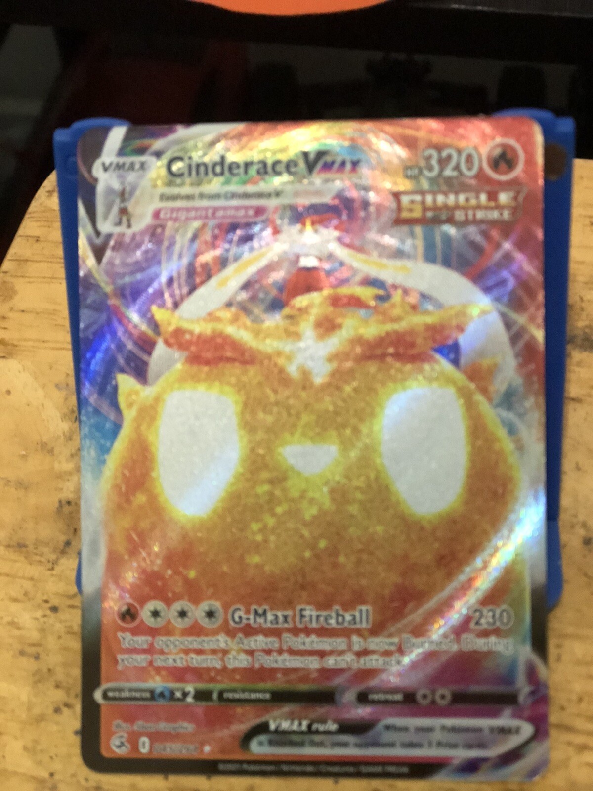 Pokémon TCG Cinderace VMAX Fusion Strike 045/264 Holo Ultra Rare | eBay