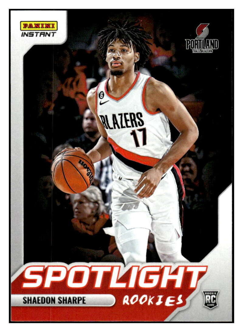 SHAEDON SHARPE RC 2022-23 Panini Instant Spotlight Rookies /965 #7 Blaz ID:51908 | eBay