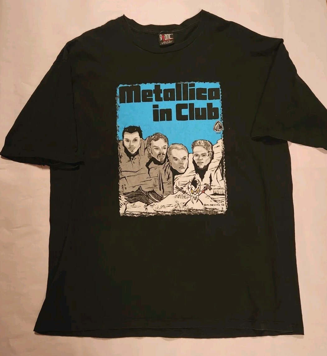 Vintage Metallica In Club Shirt 1998 Mark Devito Stub… - Gem
