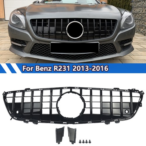 GT-R Front Grille For Mercedes-Benz SL-CLASS R231 SL550 2013-2016 Gloss ...