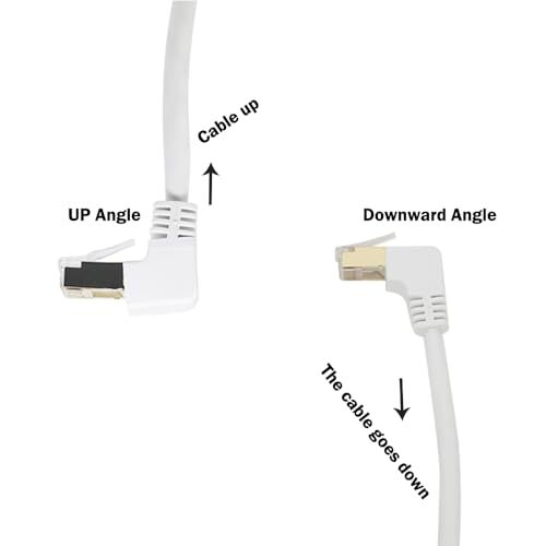 Cat6 Ethernet Cable 90 Degree Downward Right Angle Cat6 Right Angle ...