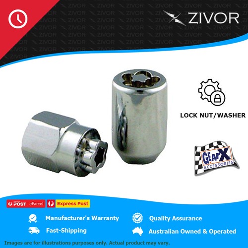 New GEAR-X Conical Lock Set 12mm x 1.25mm Lock Nut & Washer SLS125/5 ...
