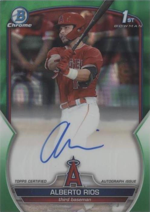2023 Bowman Draft - Chrome Prospect Autographs Alberto Rios #CDA-AR ...