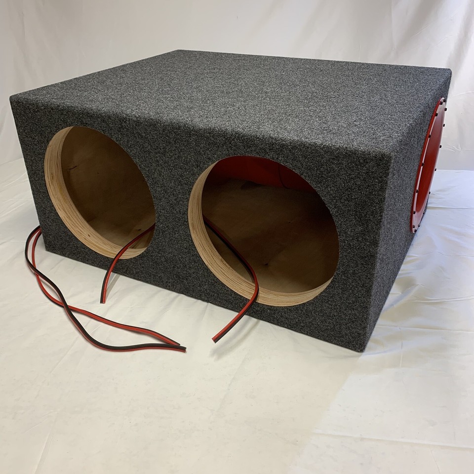 Dual JL Audio 13W7 Custom Ported Box w7 13W7AE Enclosure SPL & SQL 8 ...