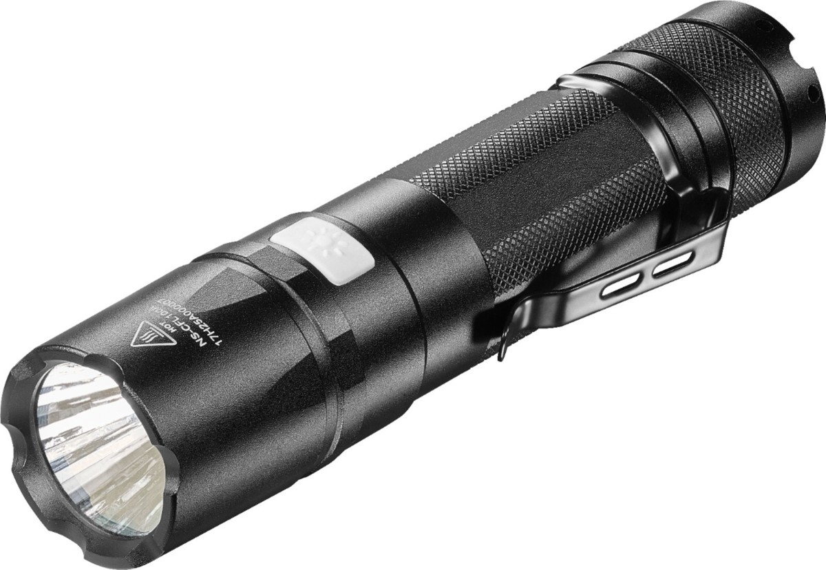 Black Flashlights LEDlenser P7R UV Work Rechargeable LED Torch Black