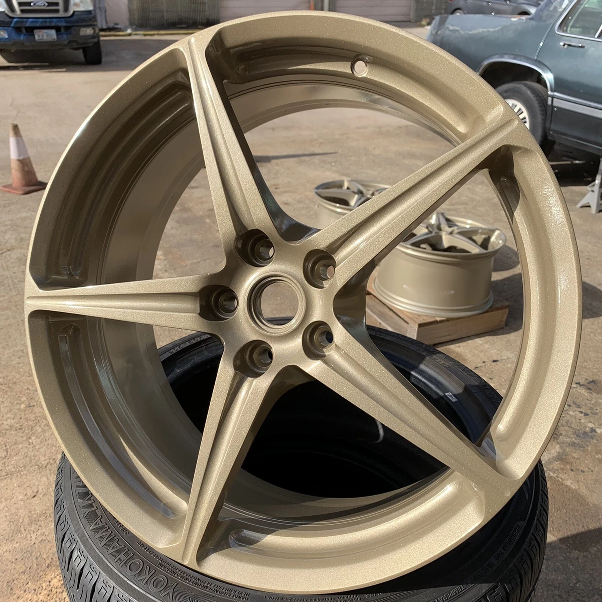 Ferrari 458 Gold Wheels