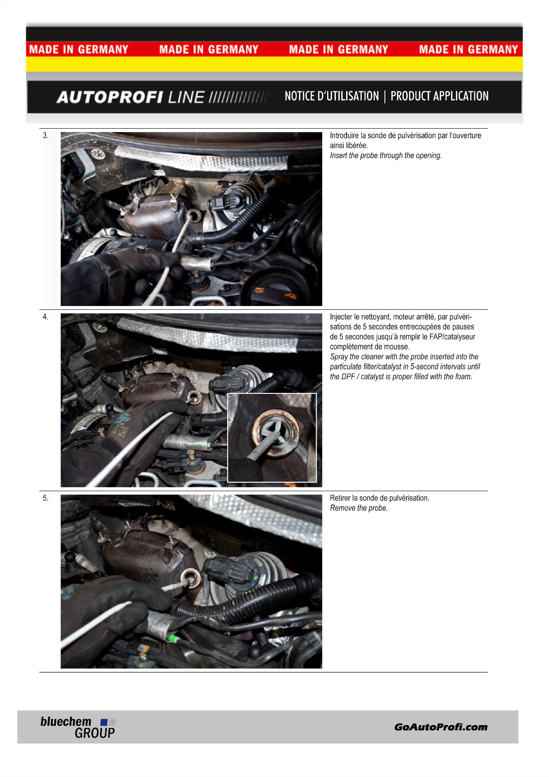 DPF diesel particulate filter foam cleaner with Hose 400ml Germany made ...