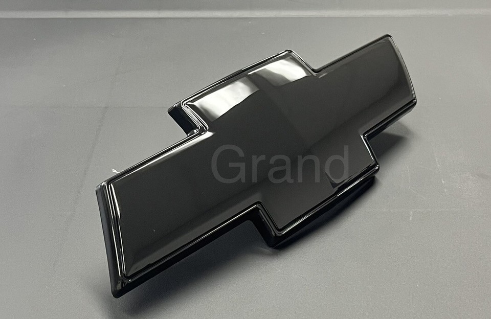 Black 07-14 Tahoe Avalanche Suburban Front Grille Emblem Chevy Bow tie ...