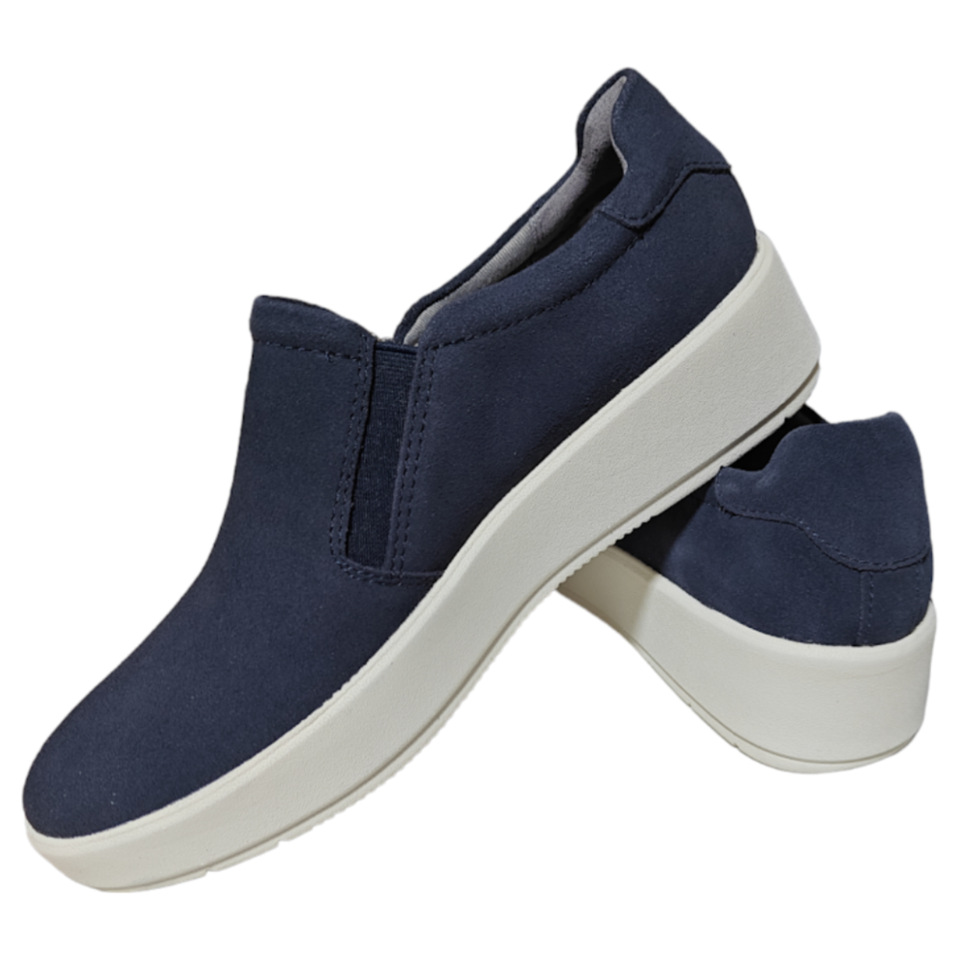 Clarks Collection Slip-On Sneakers - Layton Step - N avy Suede | eBay