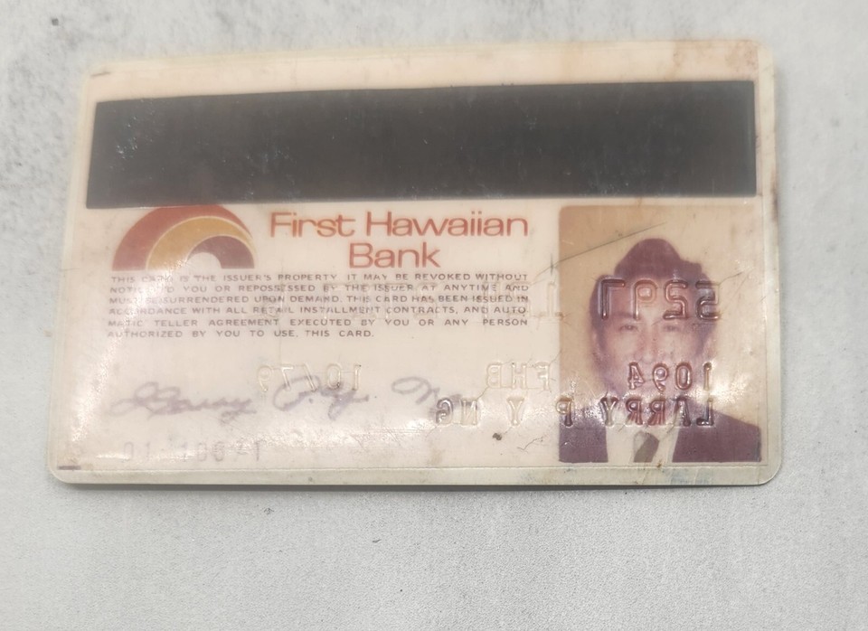Vintage Expired First Hawaiian Bank Master Charge Card October 1979 | eBay