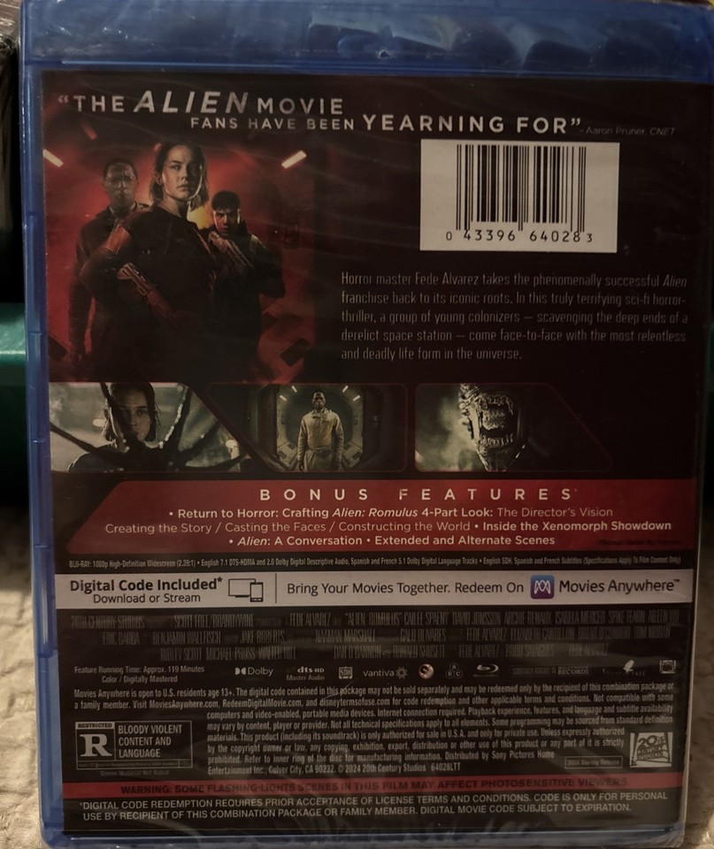 Alien: Romulus -Blu-ray + Digital Code | eBay
