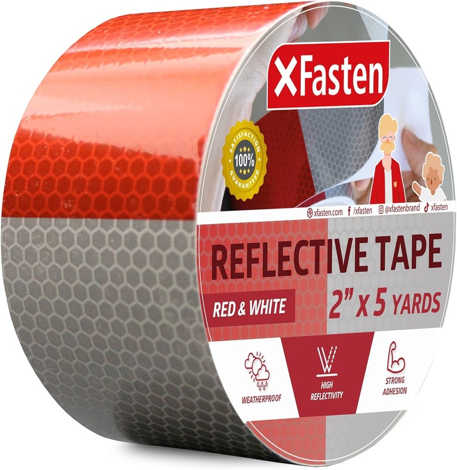 High-Intensity Infra-Red Reflective Tape 2" x 5 Yards for Trailers and ...