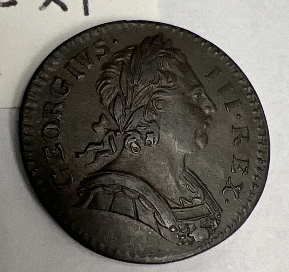 1773 Farthing Great Britain George III Coin (Old Head) | eBay