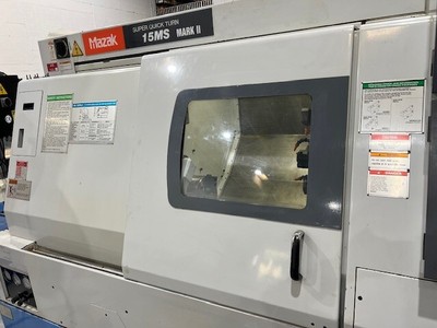 Mazak SQT-15 MS Double Spindle CNC Lathe with Live Tooling and parts ...