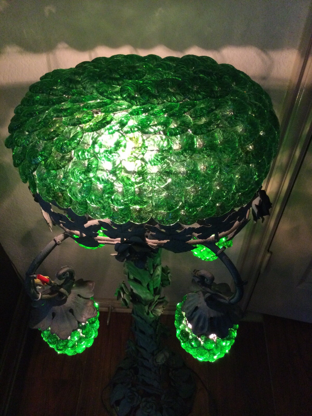 45” Tall 1910 Vintage Murano Grape Cluster Table Lamp. | eBay