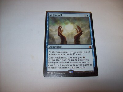 As Foretold MTG Amonkhet Magic the Gathering Mythic Rare NM Free Ship ...